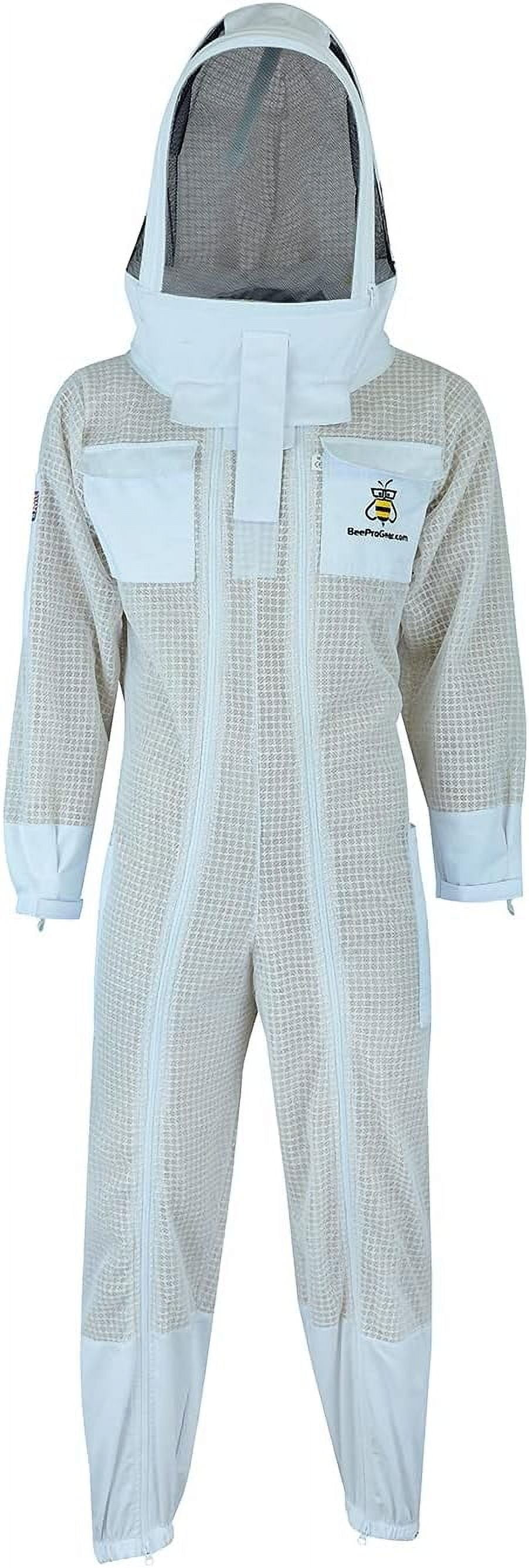 Bee ProGear Beekeeping Suit for Men & Women with Fencing Veil 3-Layer ...