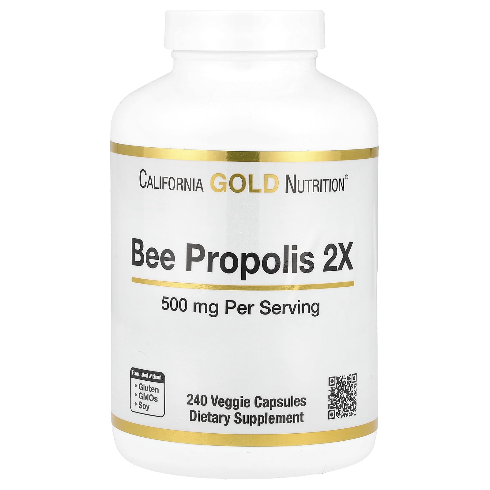 Bee Propolis 2X Potency, Concentrated Extract 500 mg, Equivalent to ...