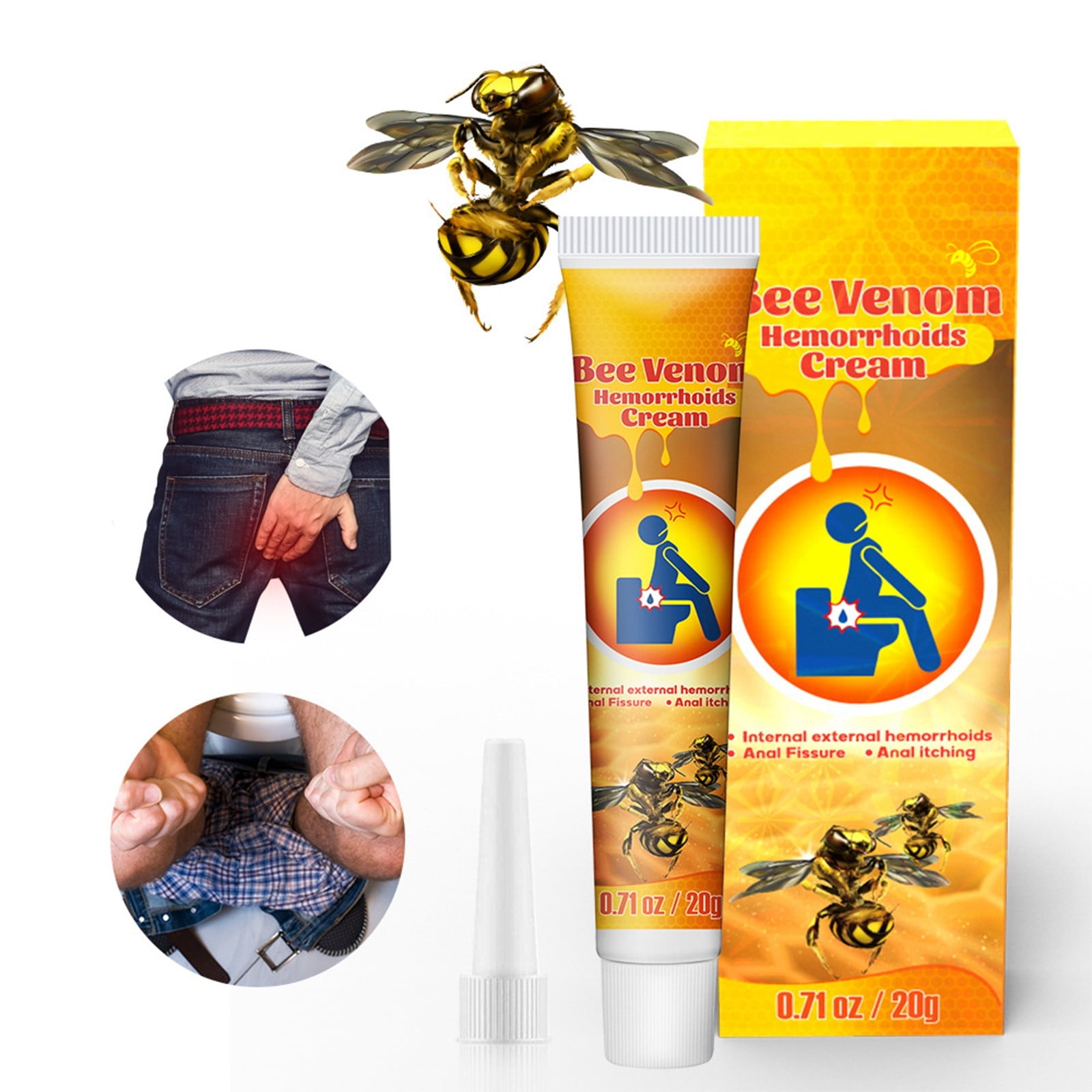 Bee Repair Cream,Hemorrhoid Ointment, Hemorrhoid Care Cream, Ointment ...