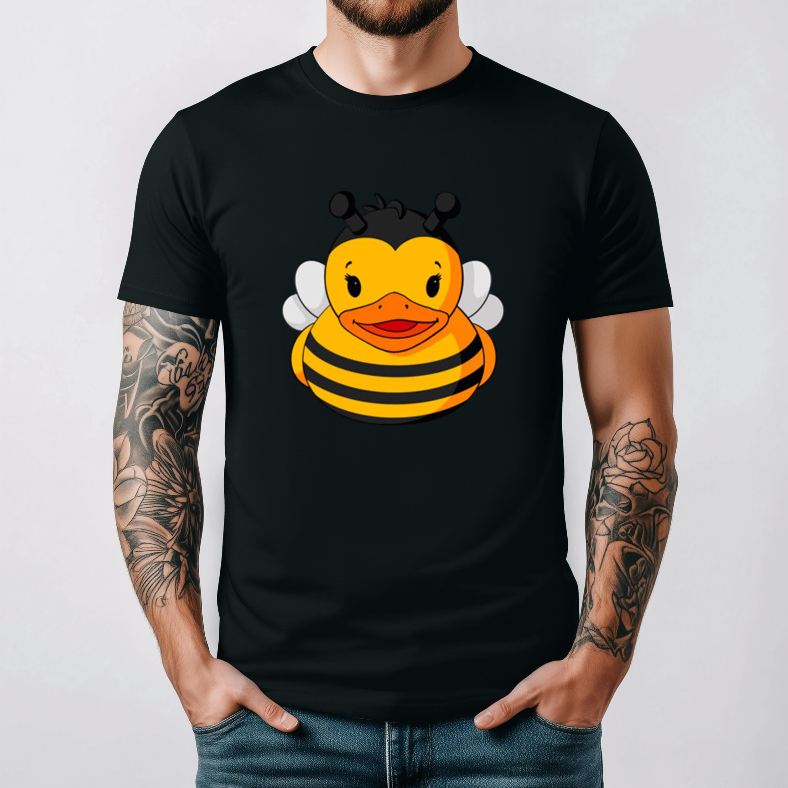 Bee Rubber Duck Funny Honeybee Insect Pollen Toy Unisex T-Shirt up to 5XL - Walmart.com