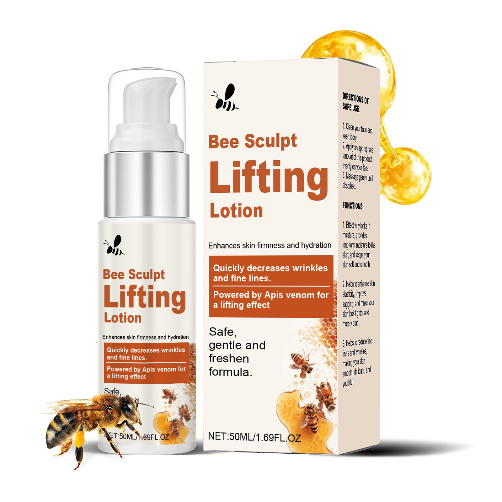 Bee Sculpting Lifting Lotion - Firming & Moisturizing Facial Milk ...