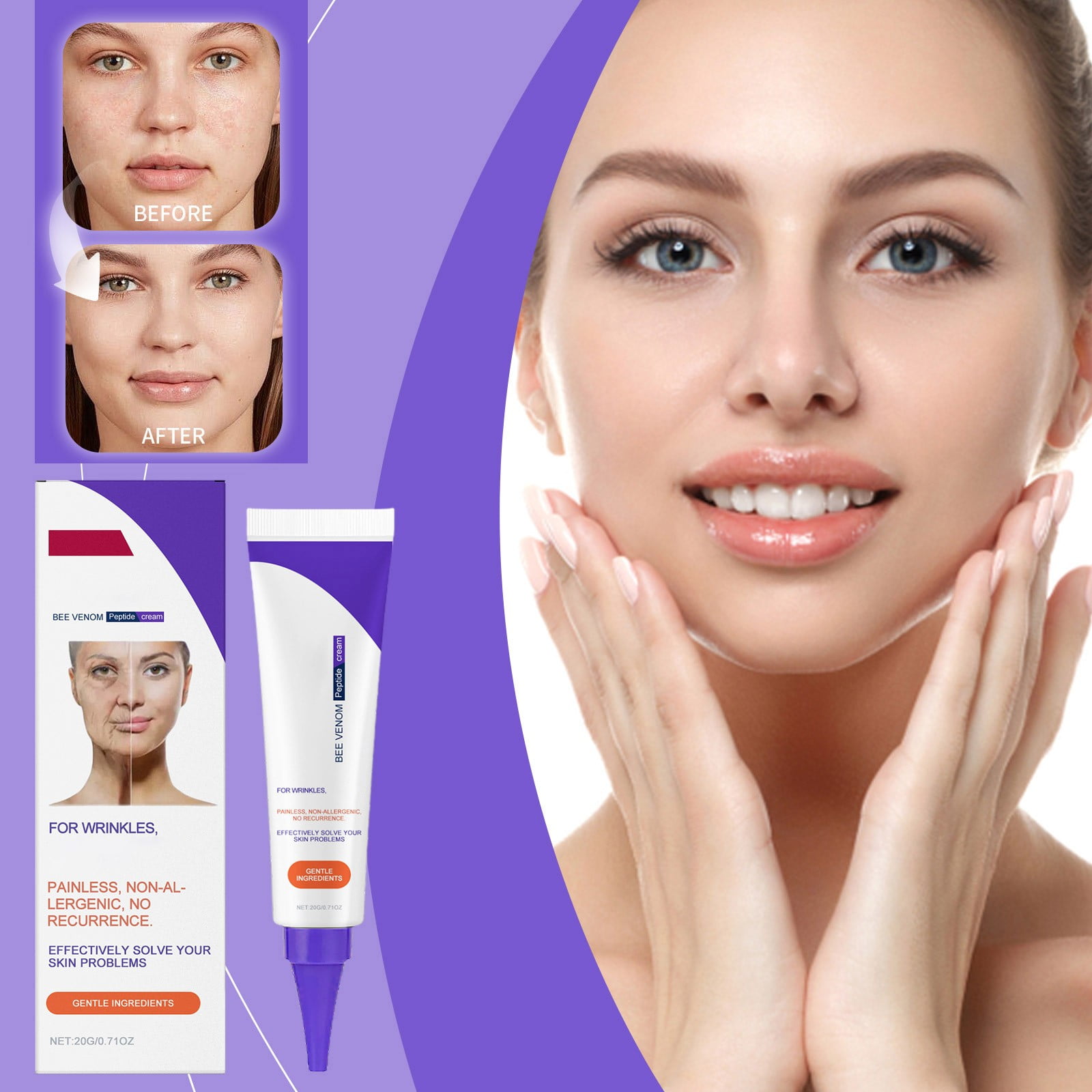 Bee Serum Cream Bee V&Enom Serum Non-Aging Wrinkle Tightening Cream ...