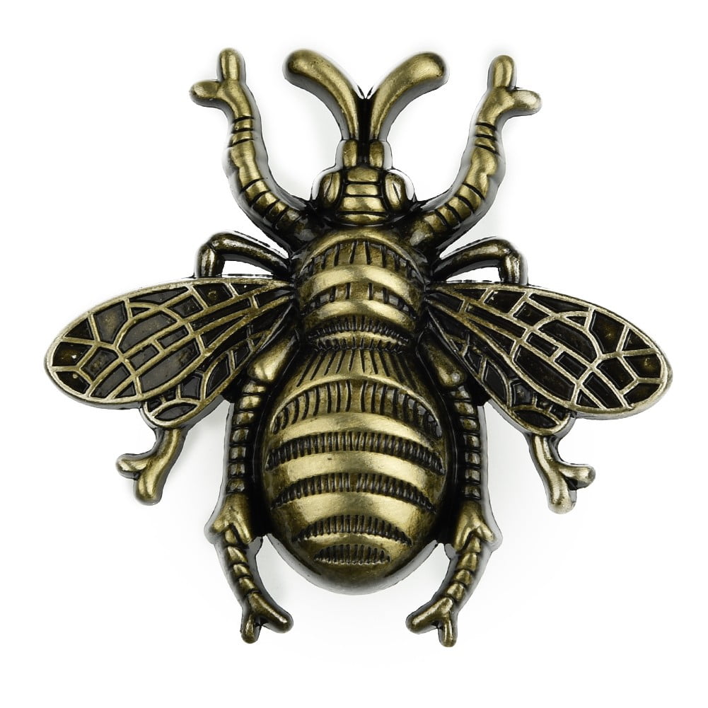 Bee Shape Cabinet Knob - Solid Brass Furniture Handles for Home Decor ...