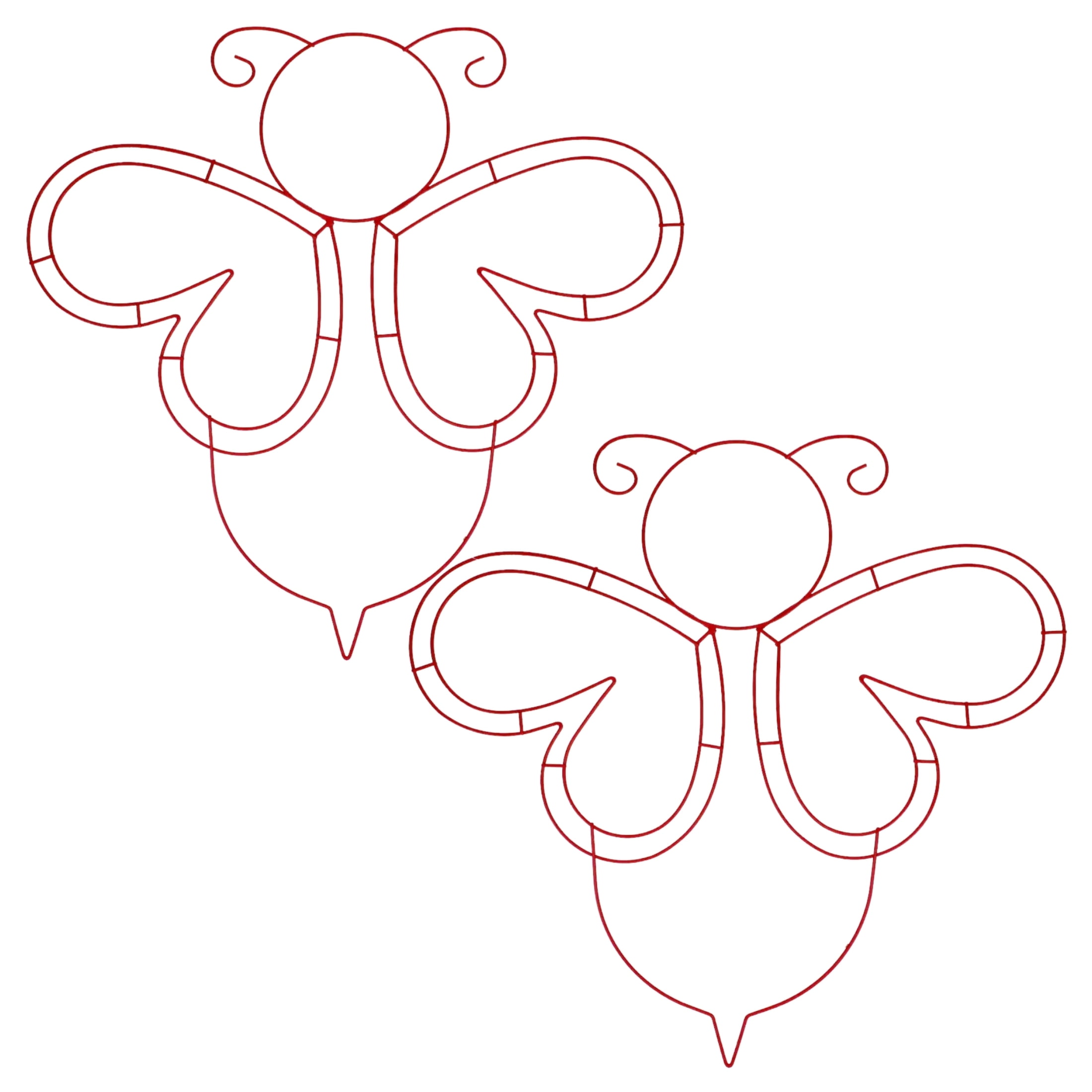 Bee Shaped Wire Wreath Form for Spring Holiday Wedding Flower Wire ...