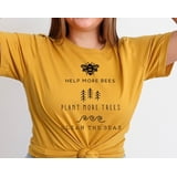 Bee Shirt Earth Day Tshirt Help More Bees Plant More Trees Clean The ...