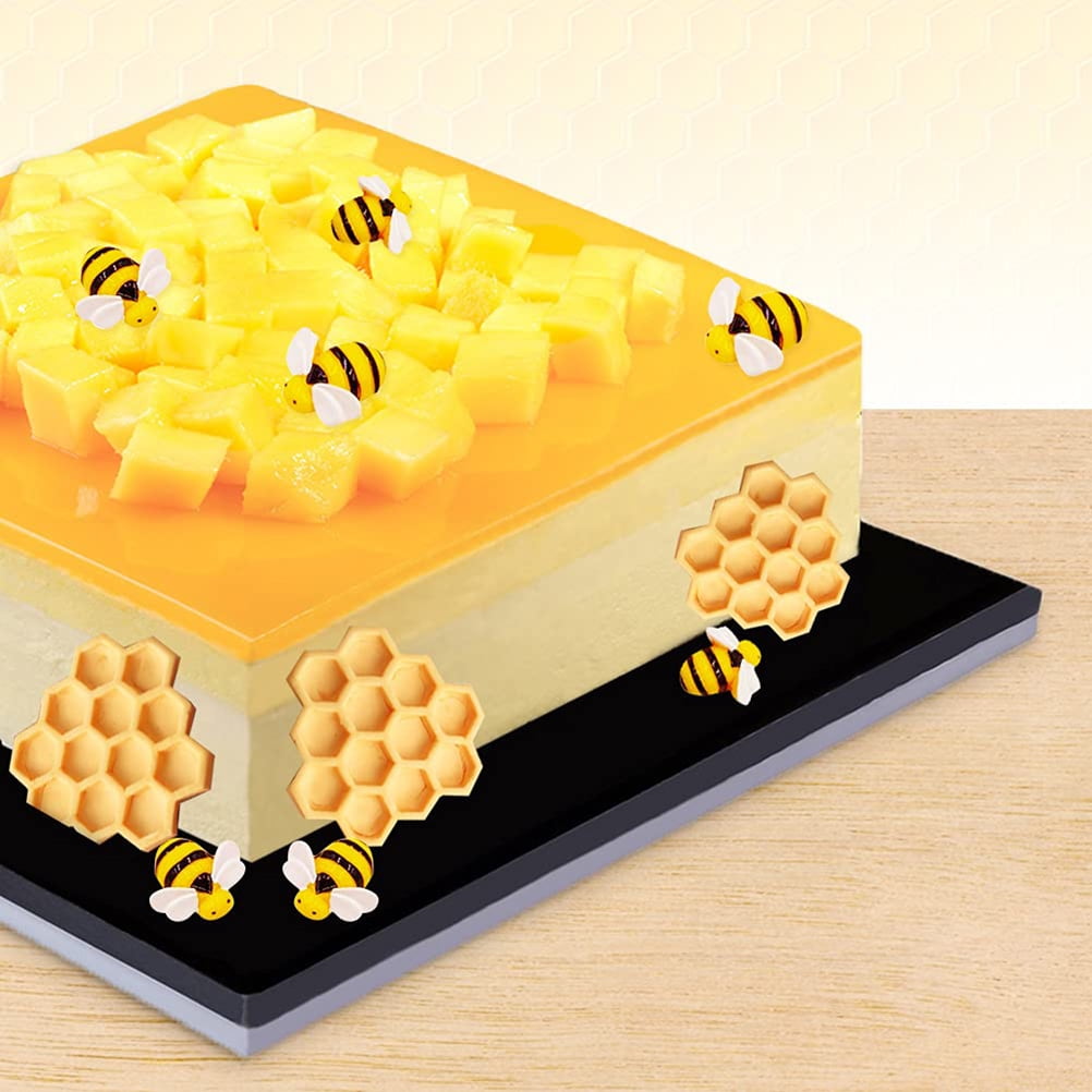 Bee Silicone Mold Honeycomb Fondant Cake Mold Beehive Baking Molds Cake ...