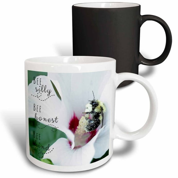 3drose, Bee Silly, Bee Honest, Bee Kind. Photograph of Bee on Rose of ...