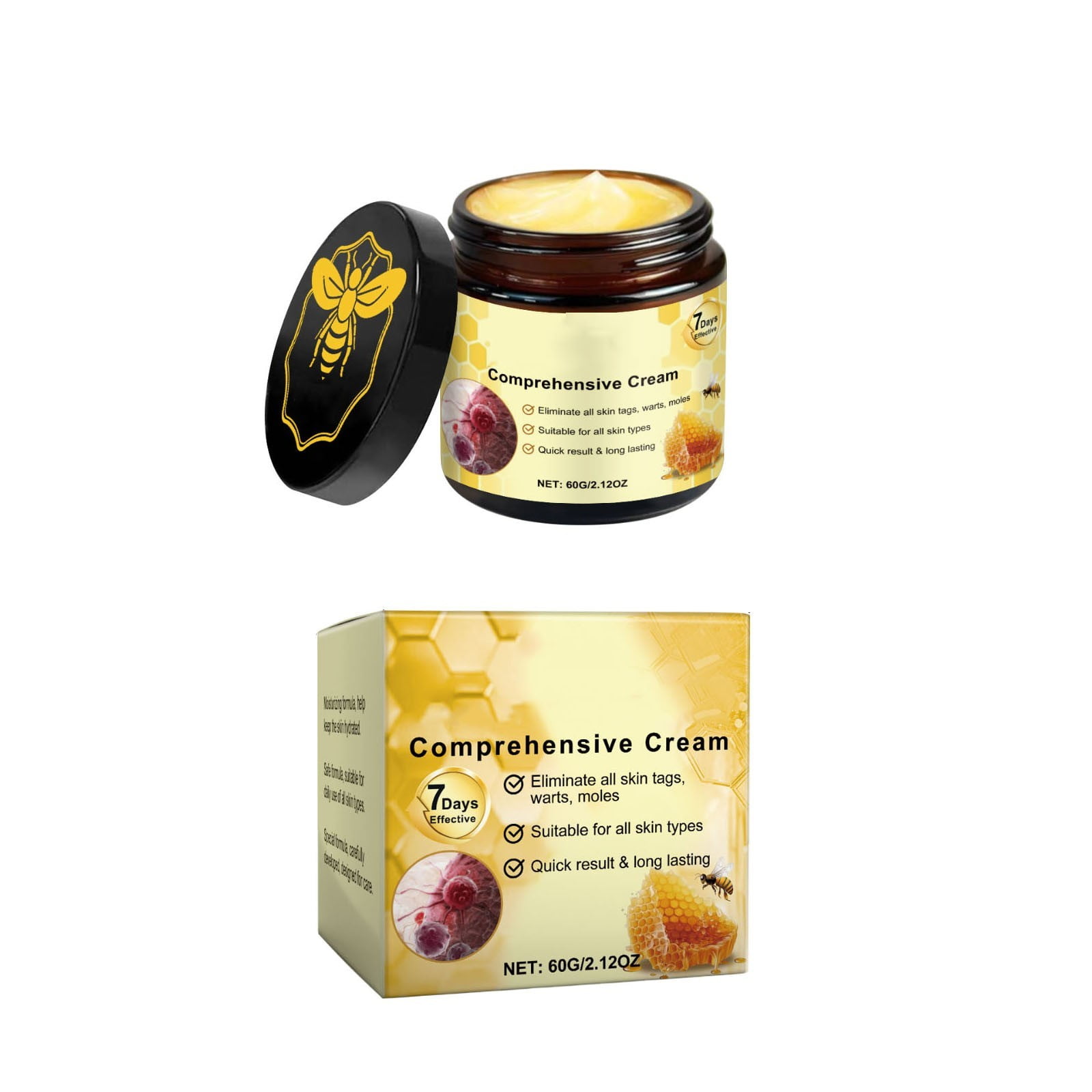 Bee Skin Care Cream Gentle Nourishing Body Care Cream to Dry and ...