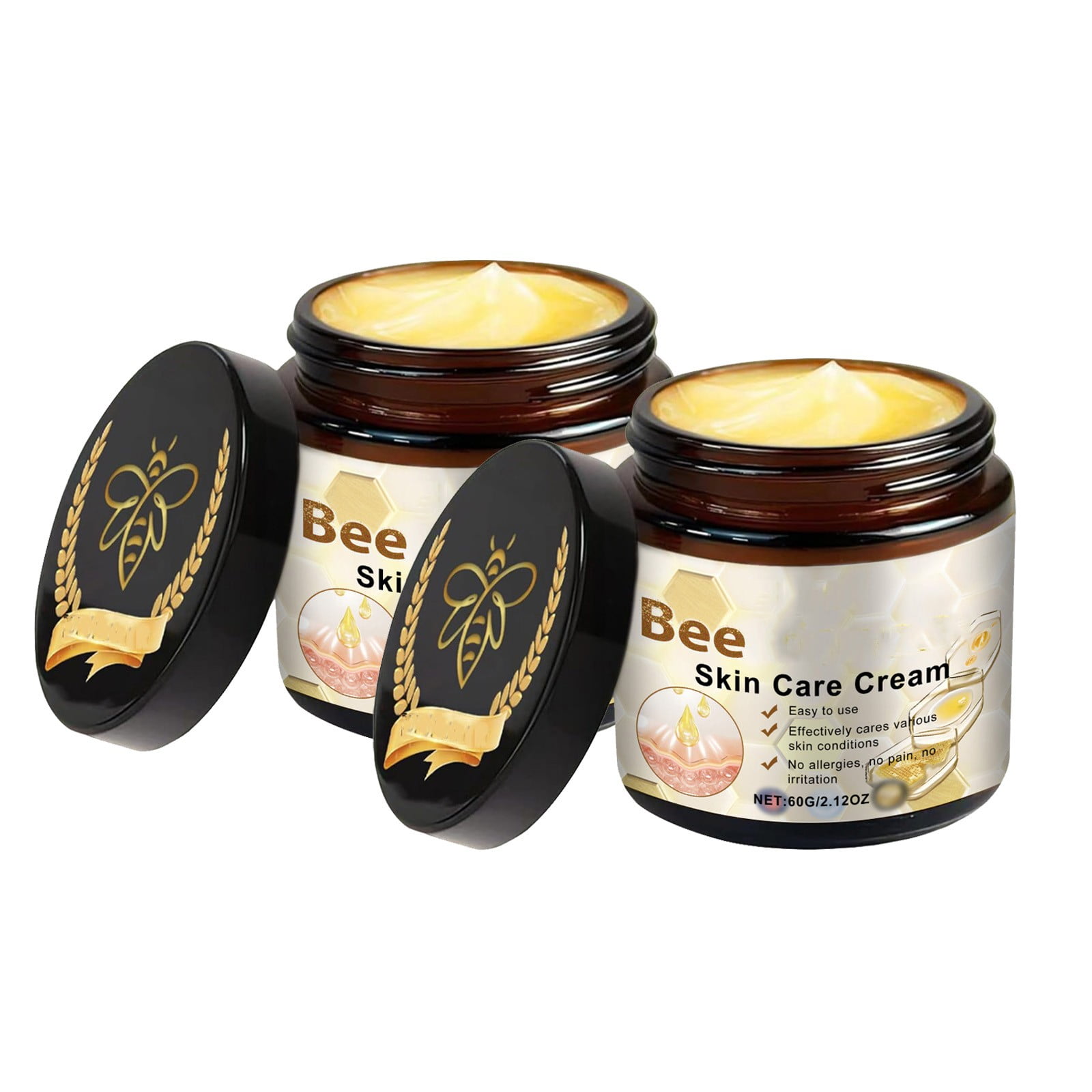 Bee Skin Care Cream with Natural Ingredients, Deep Moisturizing and ...