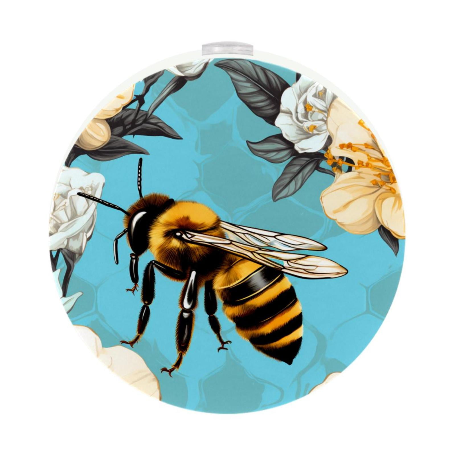 Bee Small LED Night Light 2-Pack, Induction Light Control, ABS Material ...