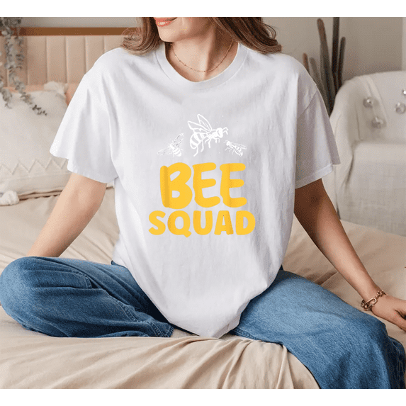 Bee Squad Beekeeper Hive Bees Honeybee Insect Team Unisex T-Shirt, up ...