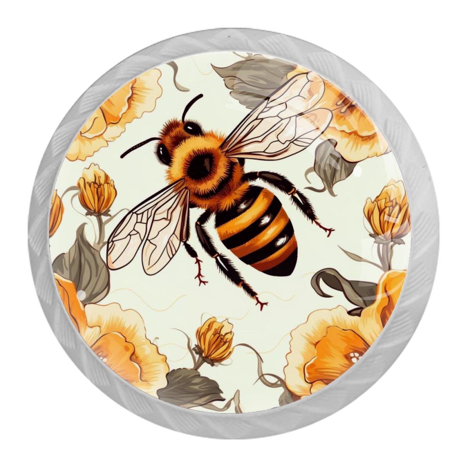 Bee Starry Sky Custom Drawer Knobs - Transparent Cabinet Knobs ABS ...