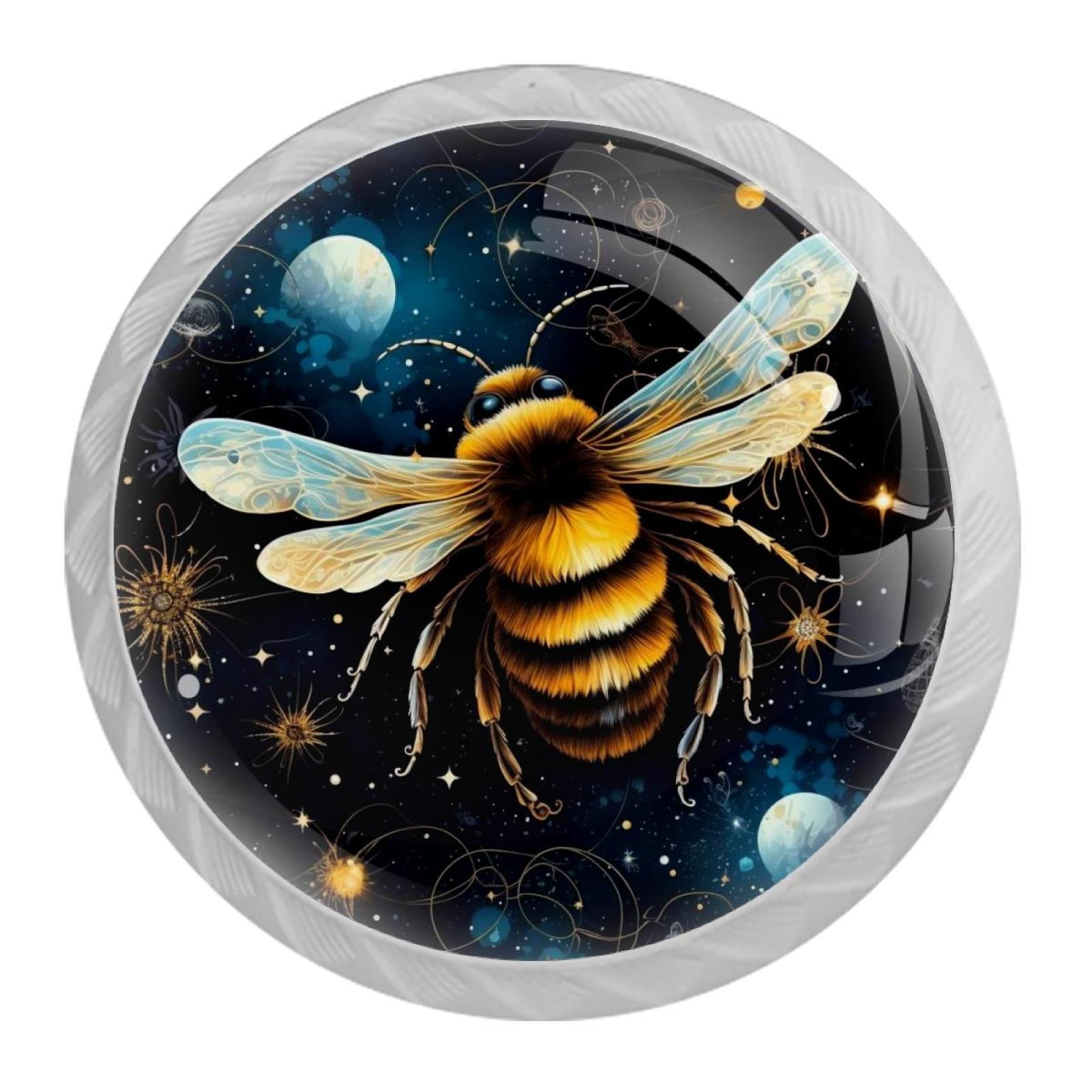 Bee Starry Sky Custom Drawer Knobs - Transparent Cabinet Knobs ABS ...