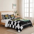 Bee Sunflower Plant Vase 3 Pieces Quilt Set,1 Quilt with 2 Shams ...