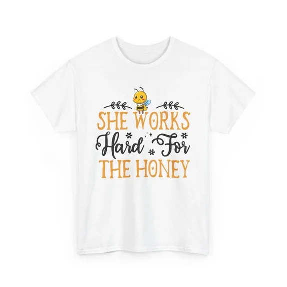 Bee T-Shirt S-5XL, Save The Bees Shirt, Honeybee Tee, She Works Hard ...