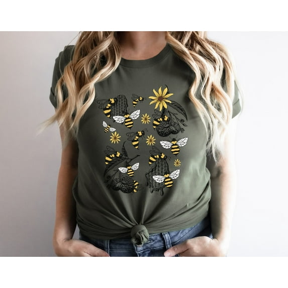 Bee T-shirt, Beekeeper Shirt, Bee Lover Gift, Insect Shirts, Earth Day ...