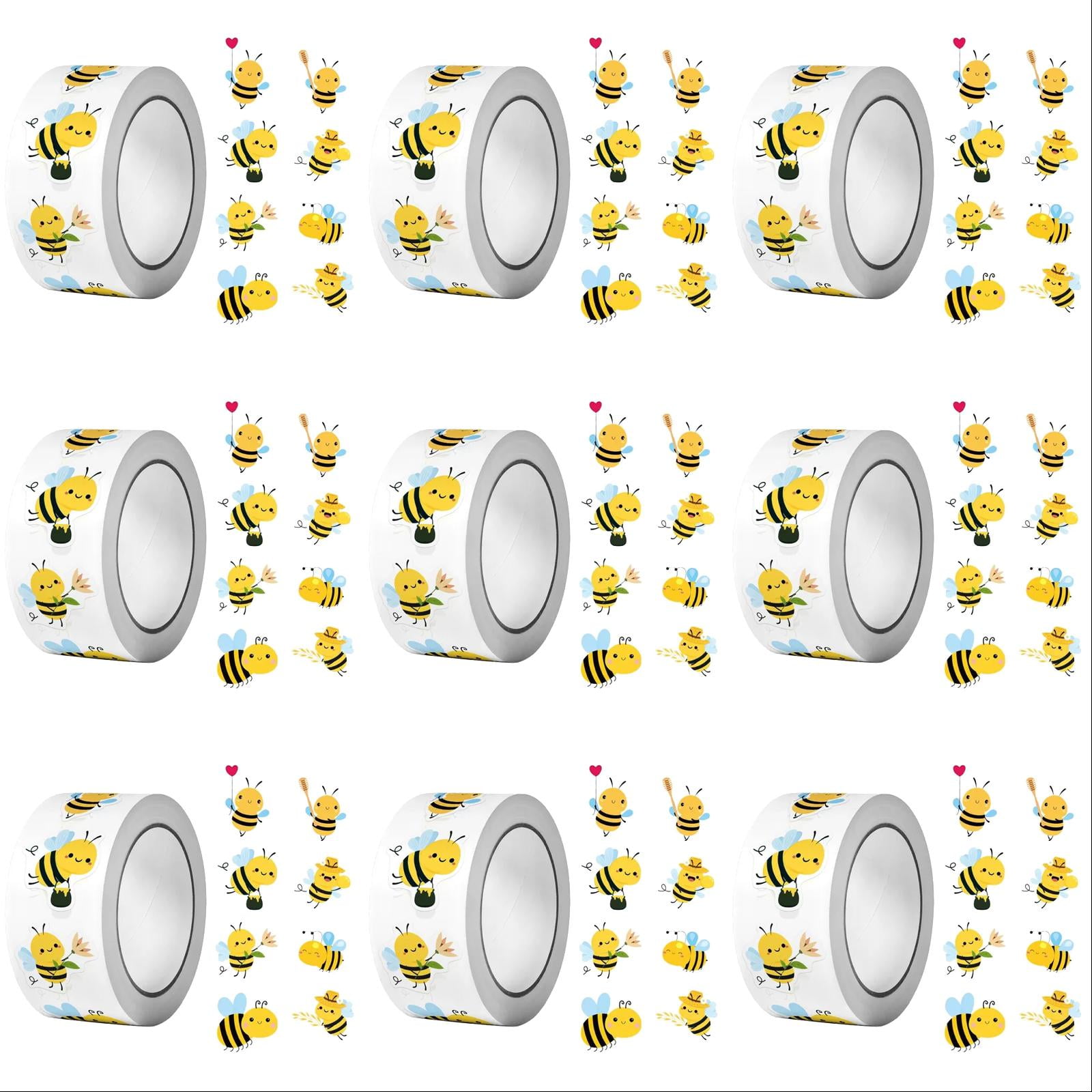 Bee Theme Stickers 500PCS - Adorable Honey Bee Reward Stickers, Mini ...