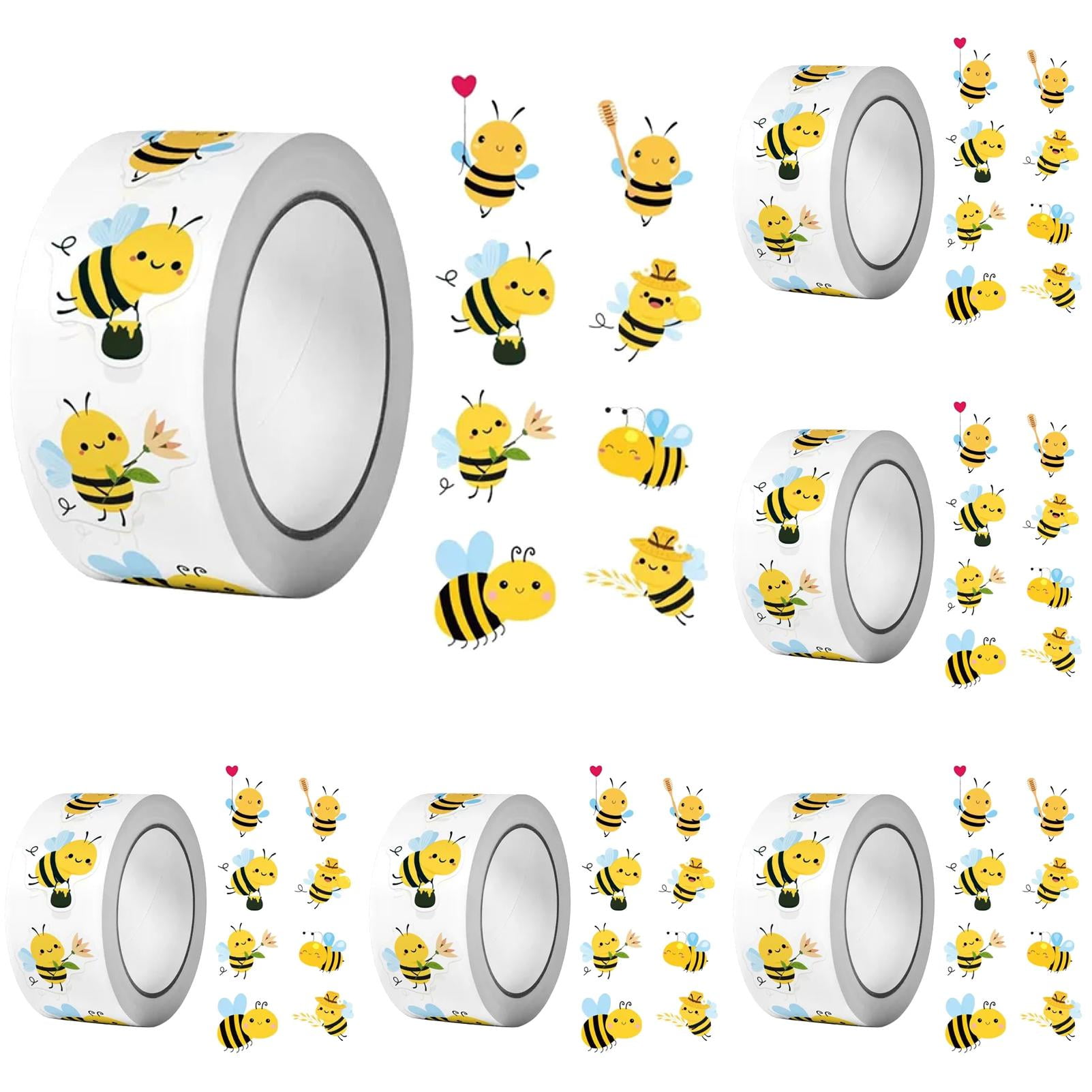 Bee Theme Stickers 500PCS - Adorable Honey Bee Reward Stickers, Mini ...