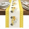 Bee Trucks Cotton Linen Table Runner Sweet Honey Bee Daisy Flower ...