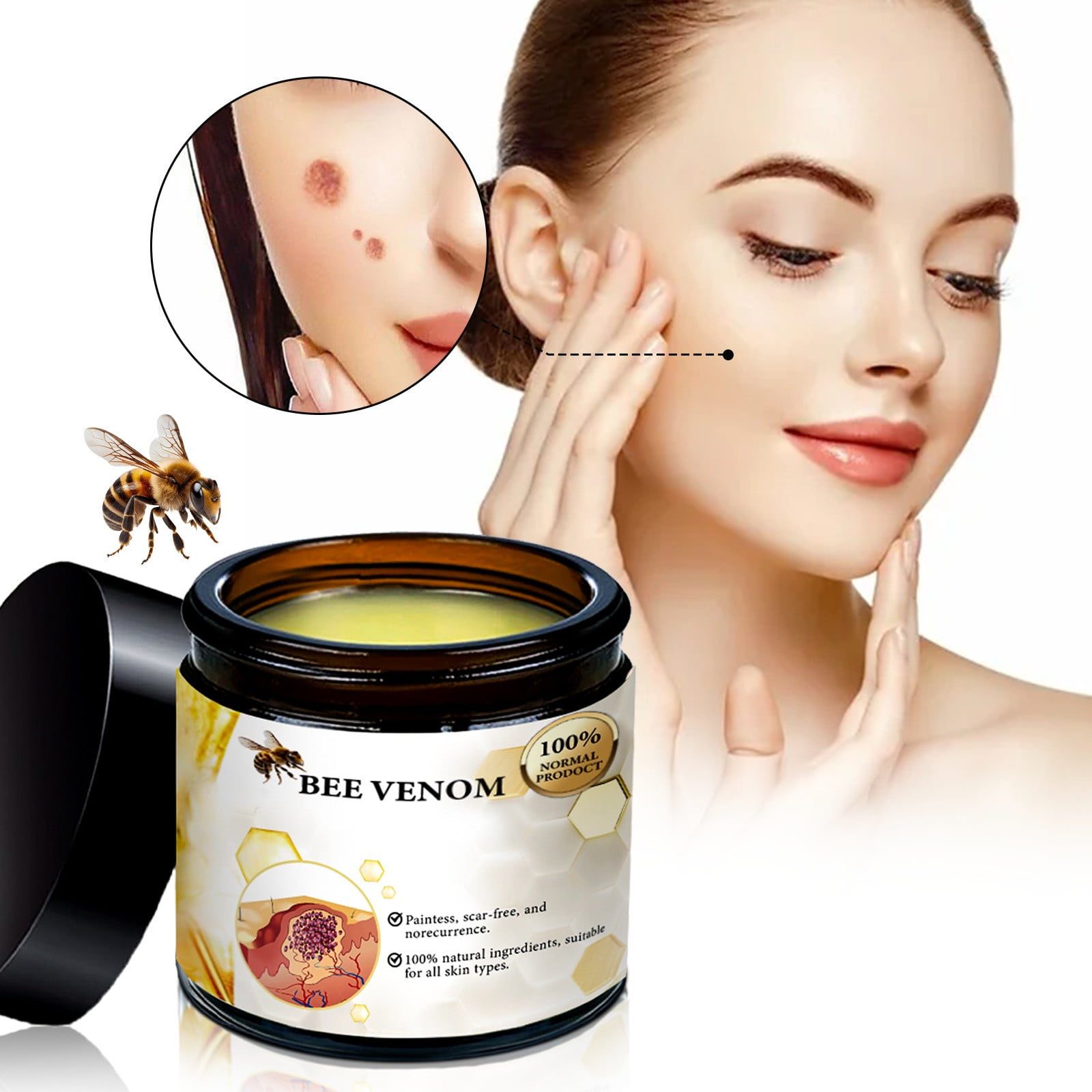 Bee Vénom Bee Cream, New Bee Care Cream, Bee Mole And Wart Care Cream ...