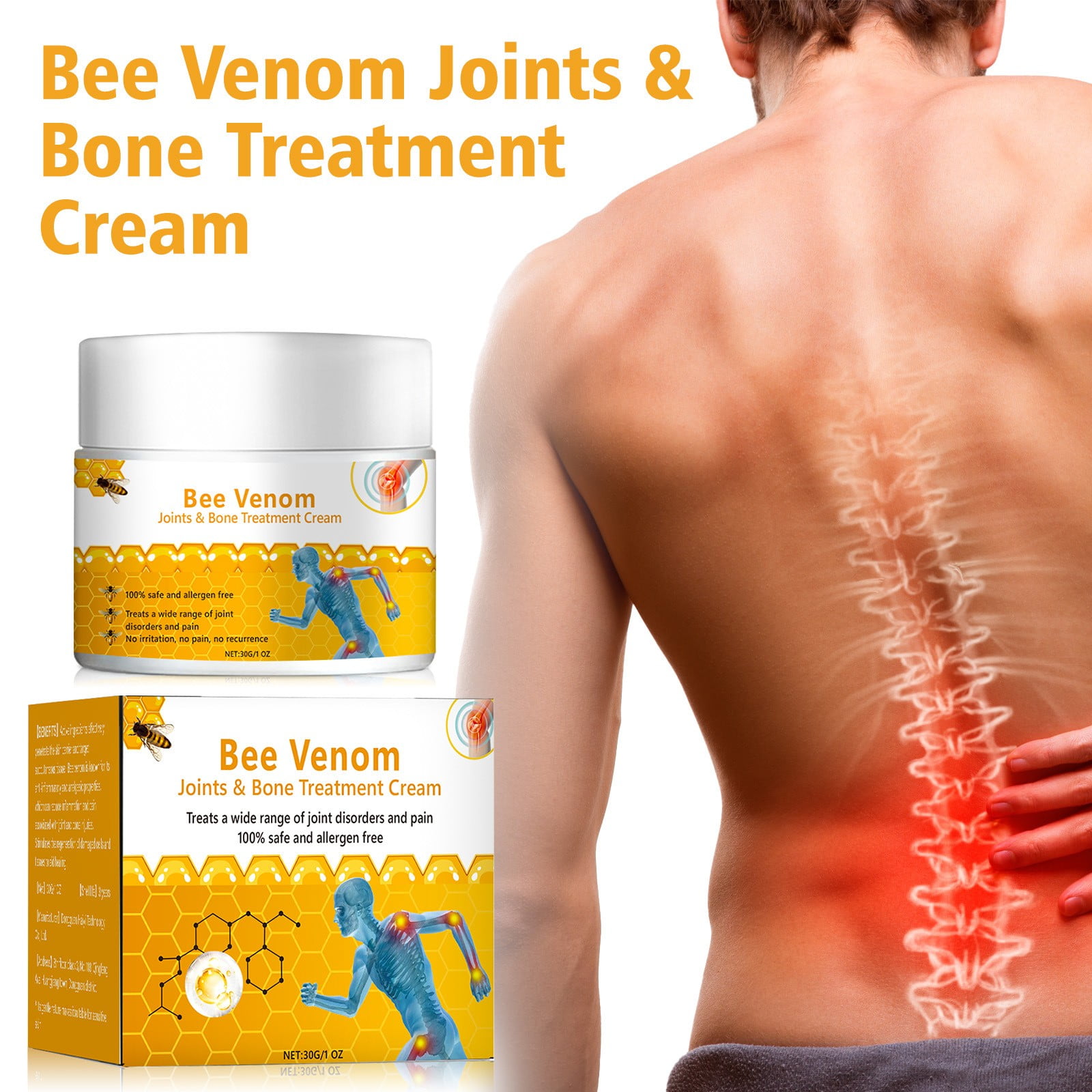 Bee Vénom Bee Pain Cream, Bee Cream Joint Cream, Bee Ointment, Bee ...