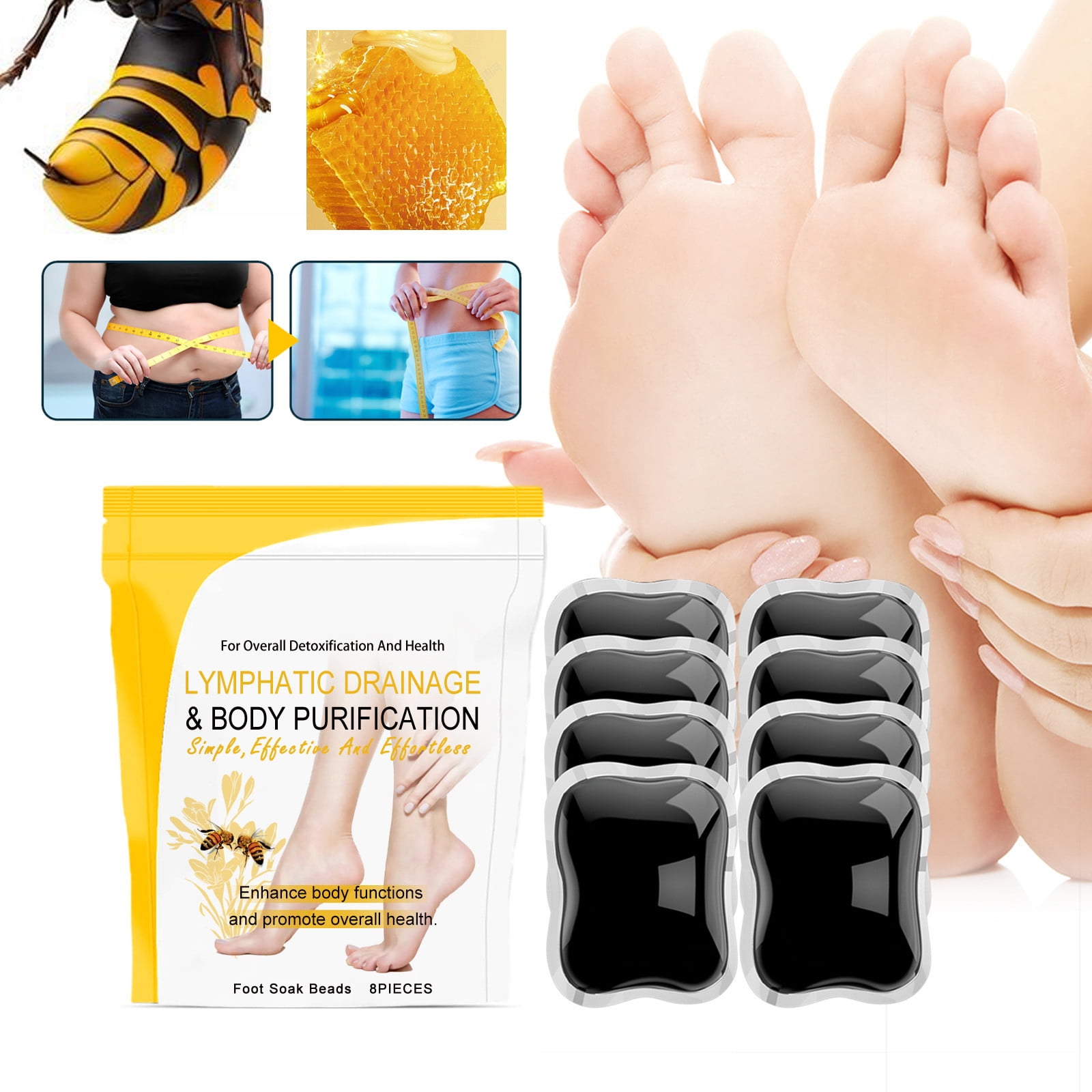 Bee Vénom Foot Bath, Foot Beads, Lymphatic Drainage Foot Bath ...