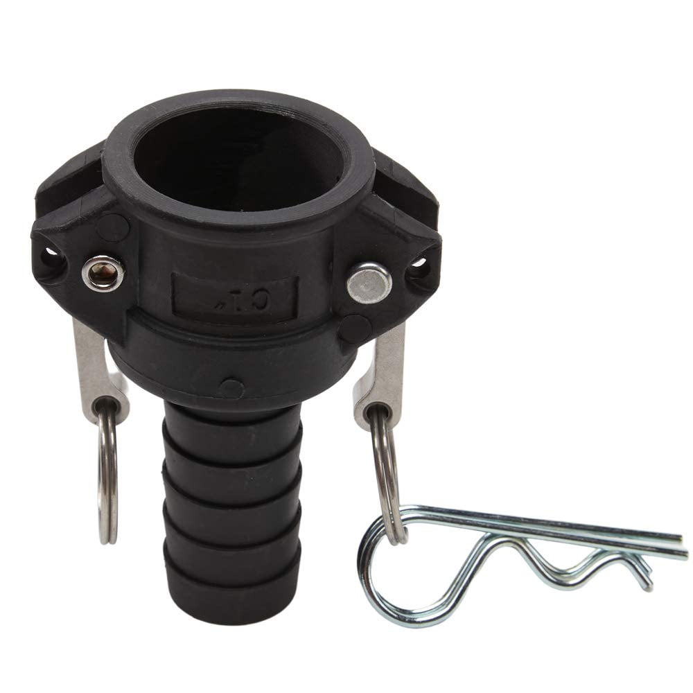 Bee Valve 1" x 1" PVC Camlock Fittings - Plastic Hose Coupler - Poly ...