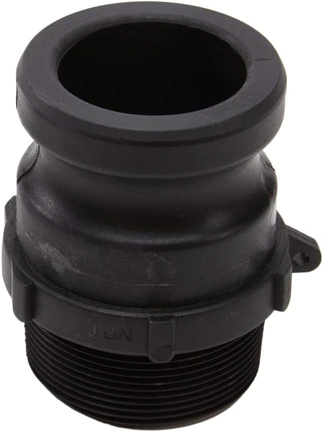 Bee Valve 2" x 2" PVC Camlock Fittings - Plastic Hose Coupler - Poly ...