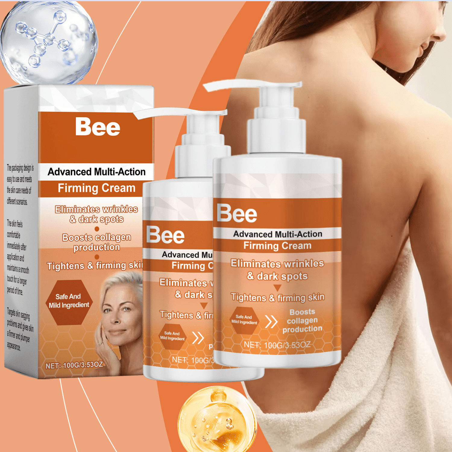 Bee Ve n om Multi-Action Firming Cream, New Professional Bee Ve n om ...
