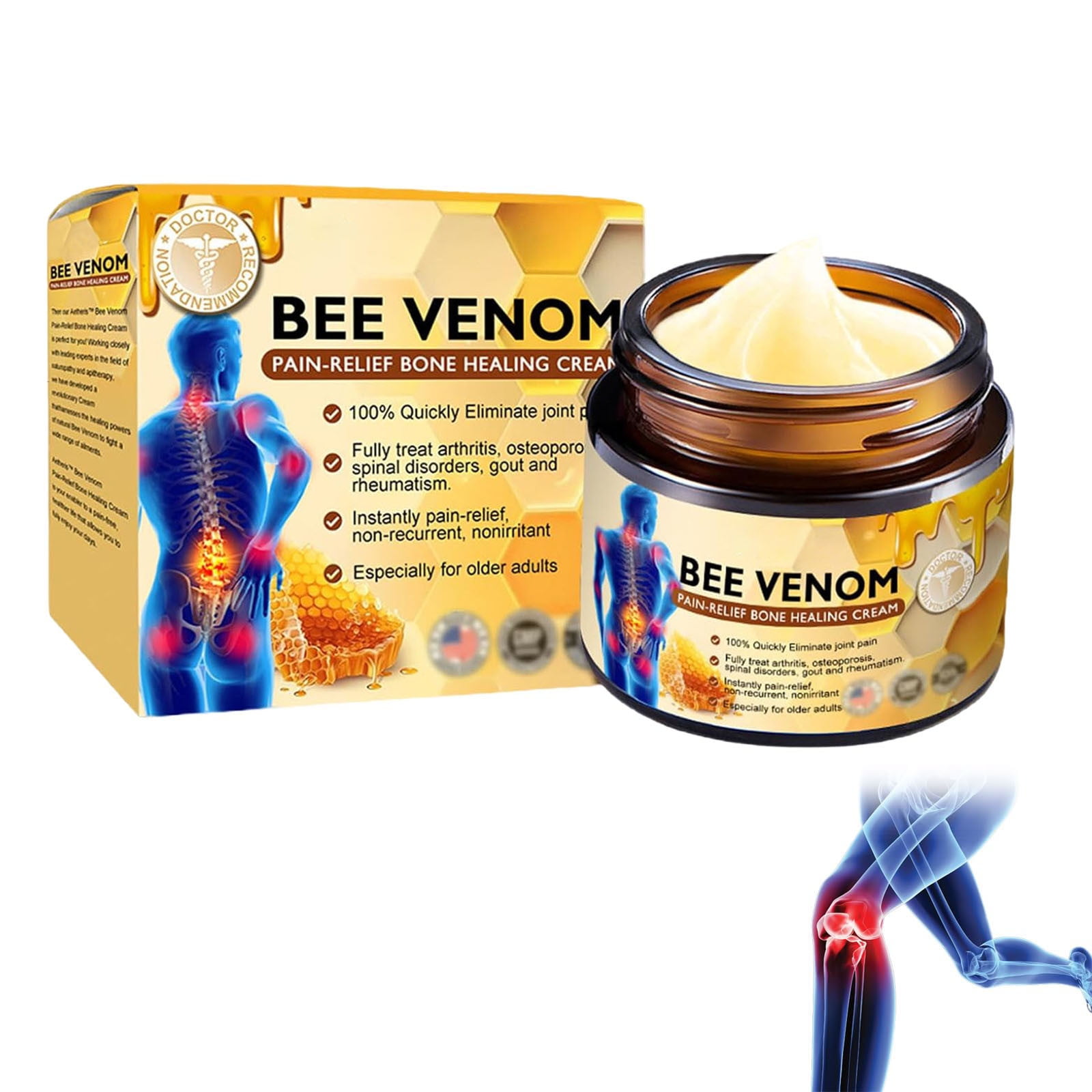 Bee Ve®nom Relief Cream Advanced Joint and Bone Cream Bee Joint Gel ...