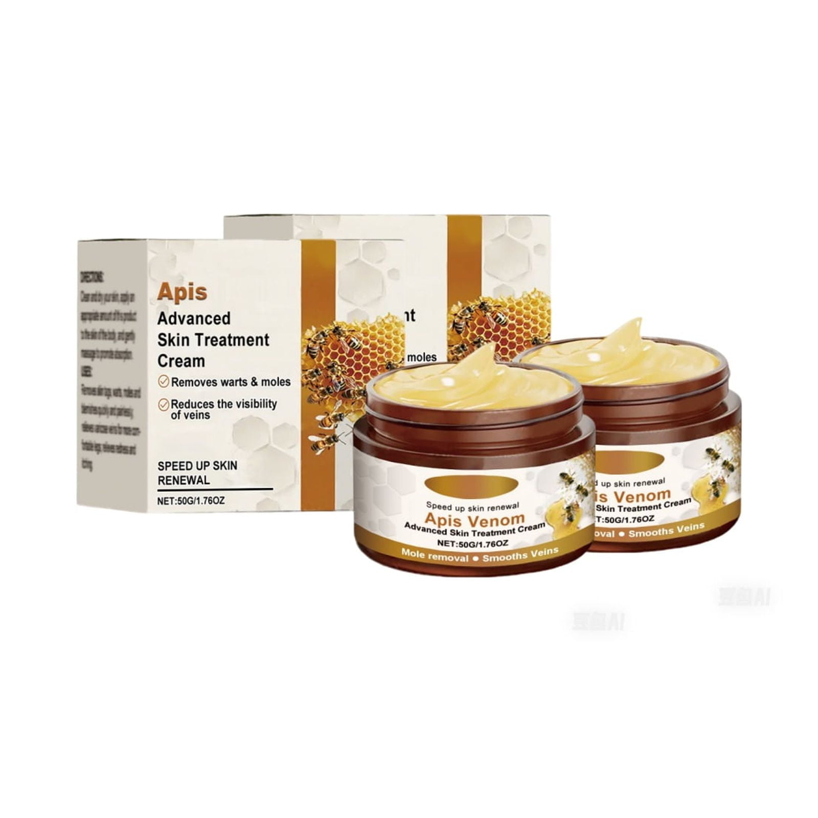 Bee Ve?nom Skin Care Cream Reduces Moles, Warts, Skin Tags, Varicose ...