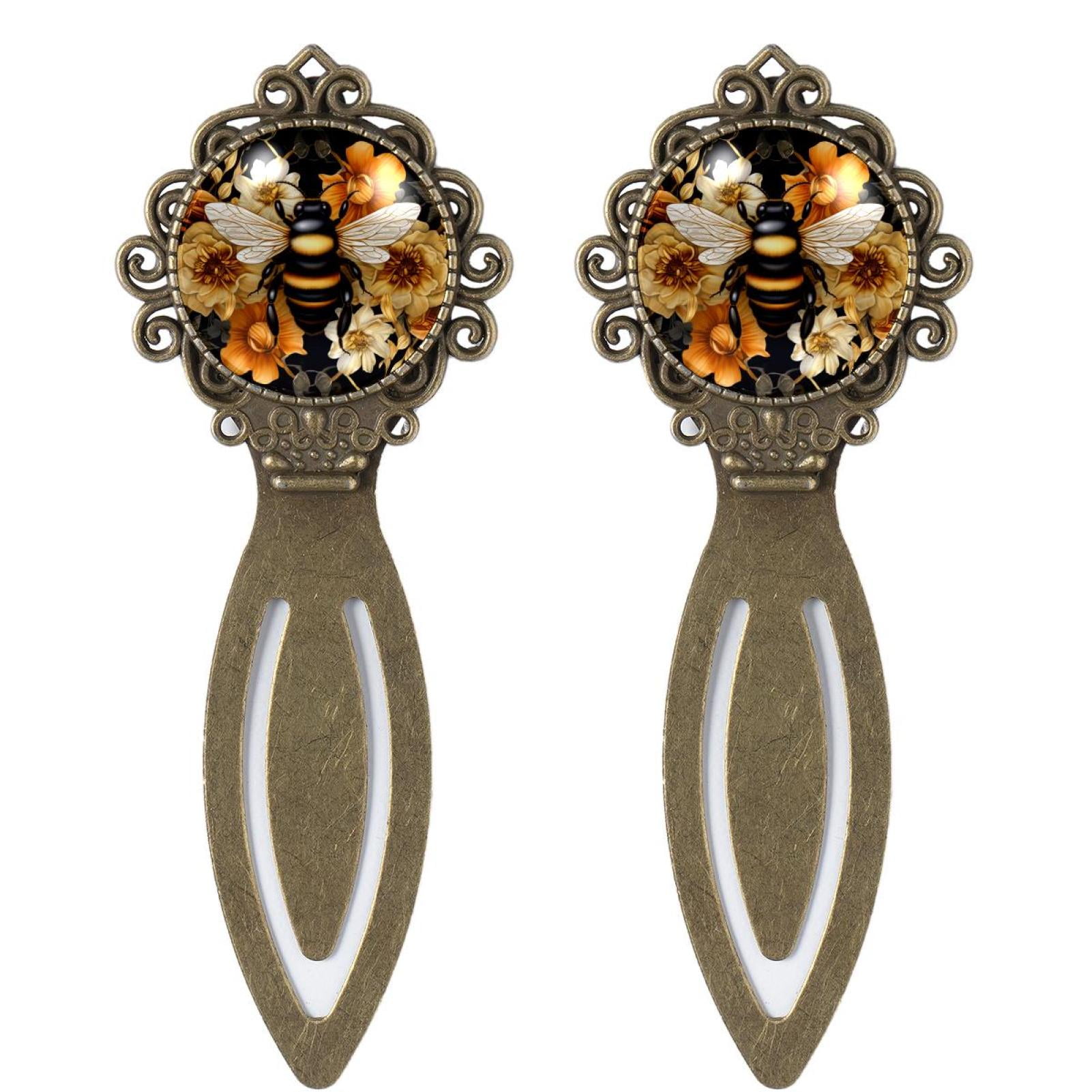 Bee Vintage Copper-Colored Lace Bookmarks: Set of Two Stainless Steel ...