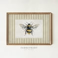 Bee Wall Art Striped Bumblebee Vintage Cottagecore Decor Insect Nursery ...