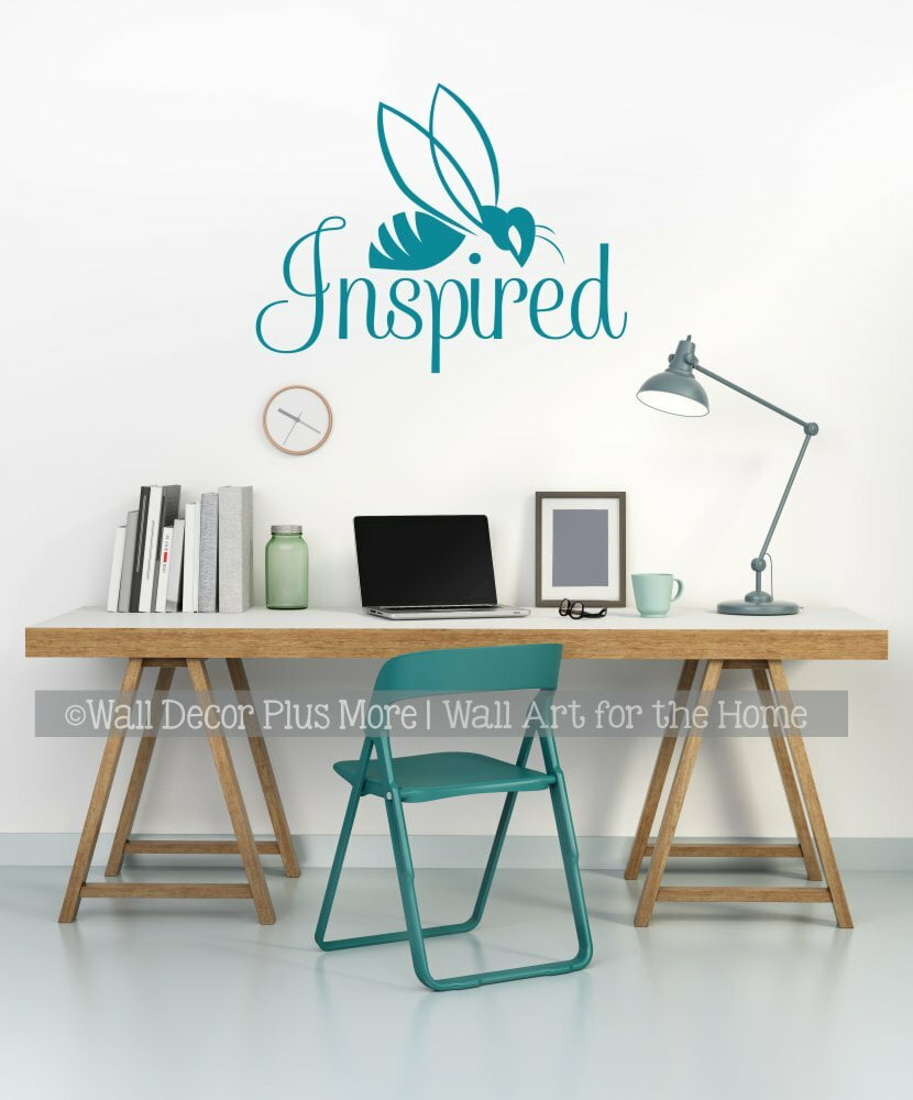 Bee Wall Stickers - Be Inspired- Bumblebee Decor Removable Decals Honey ...