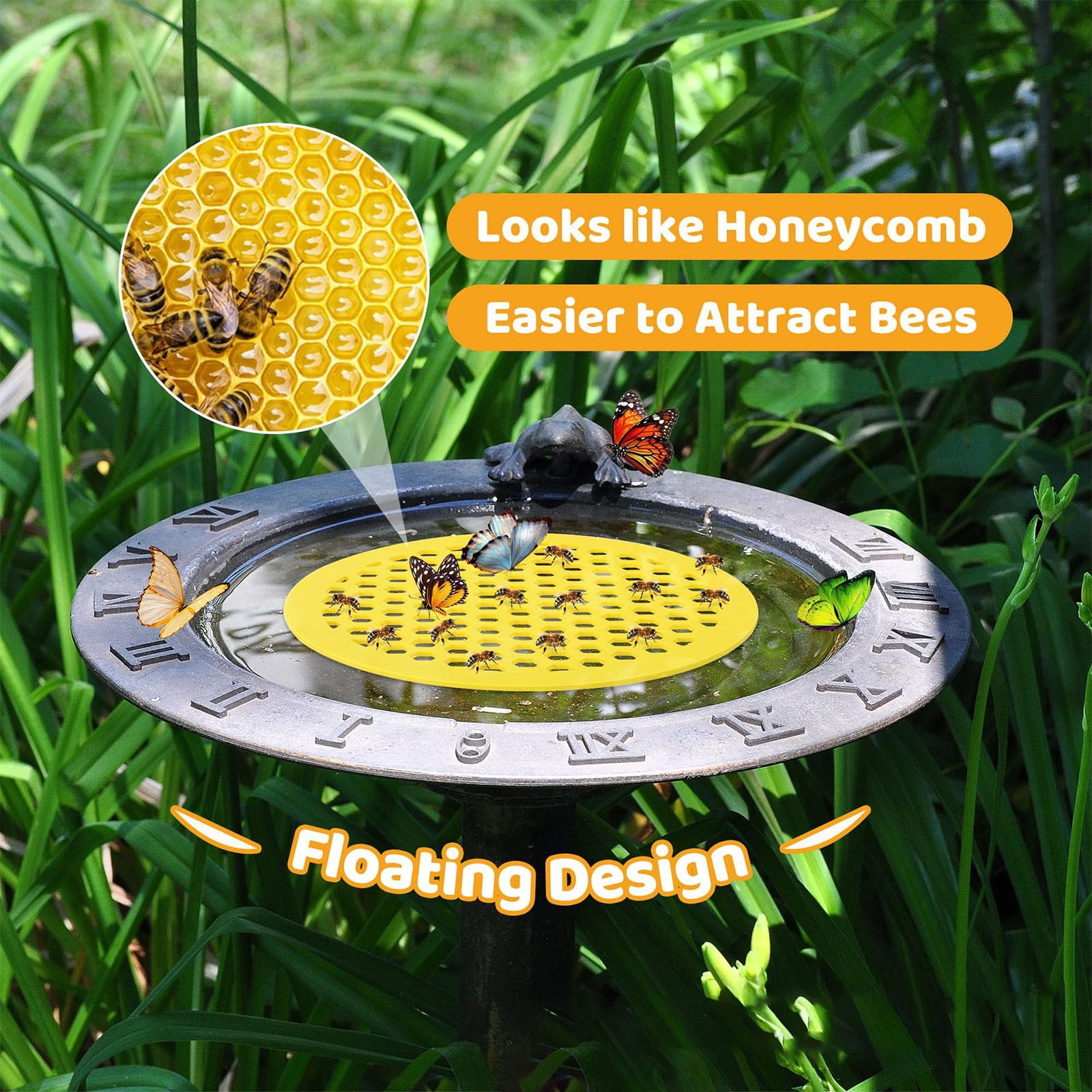 Bee Water Dispenser Outdoor Tray Foam Feeder | Efficient Hydration for ...