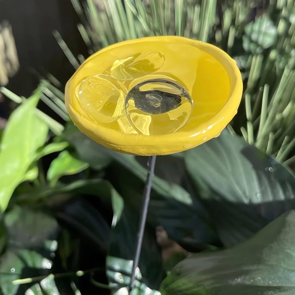 Bee Watering Cups Flower Shape Bee Pollinator Water Feeder Drinking ...