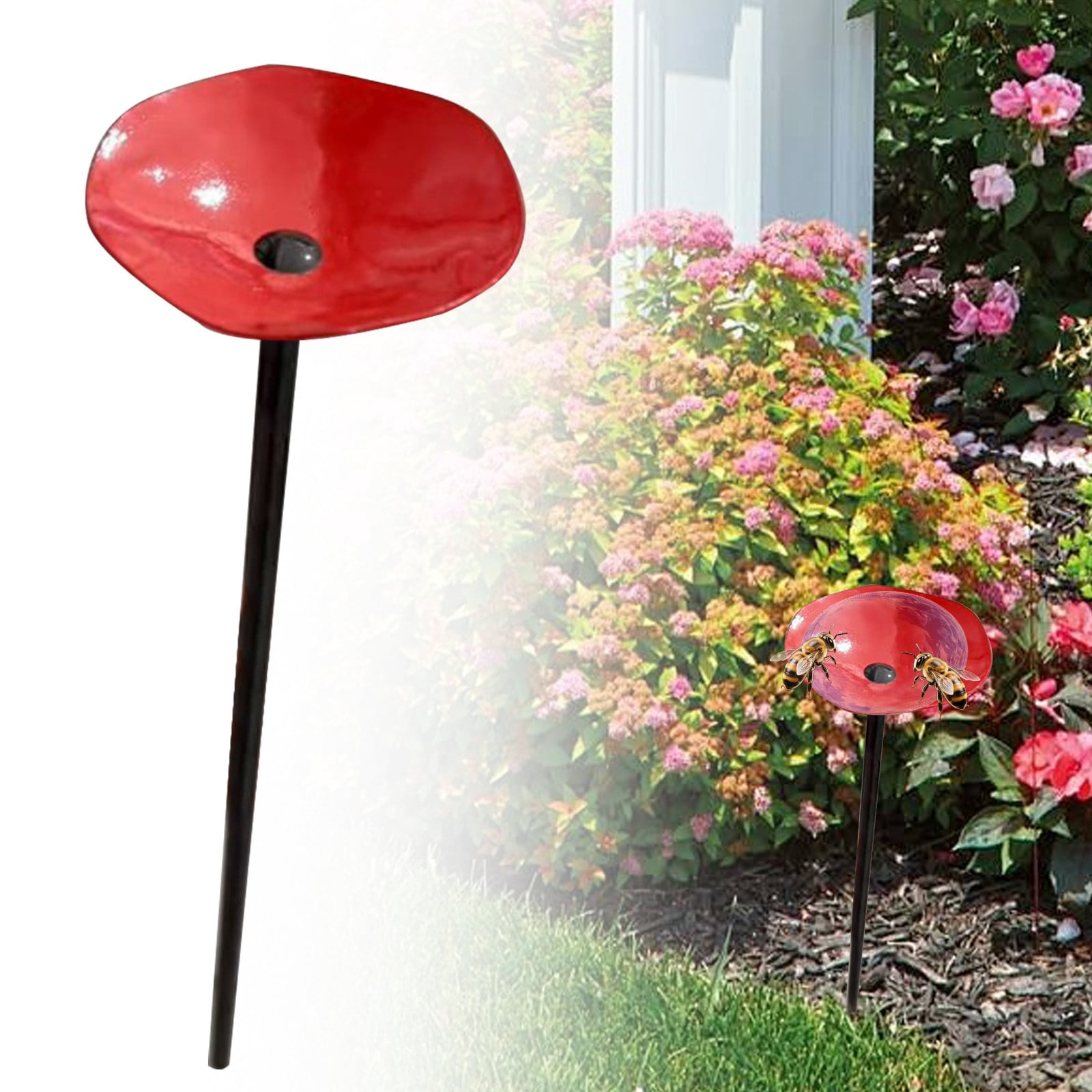 Bee Watering Station, Butterfly Feeder, Metal Bee Water Feeder with ...