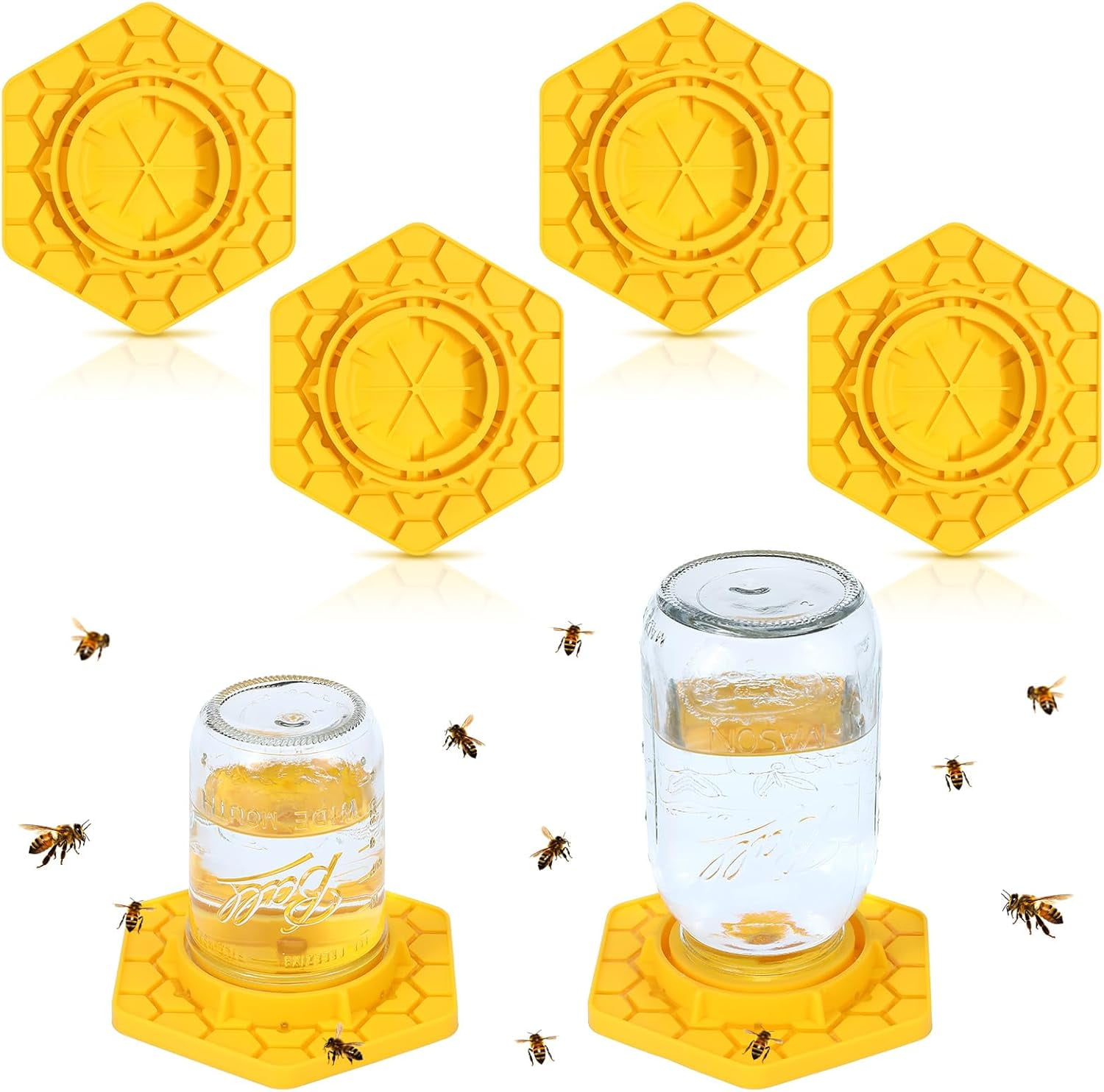 Bee Watering Station For Garden, Drowning Proof Bee Feeder And Waterer ...