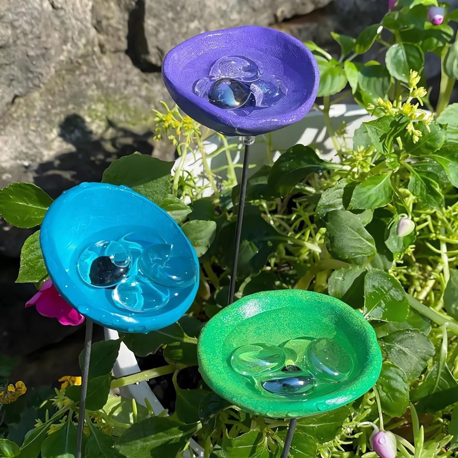 Bee Watering Station with Marbles Butterfly Puddler Hummingbird ...
