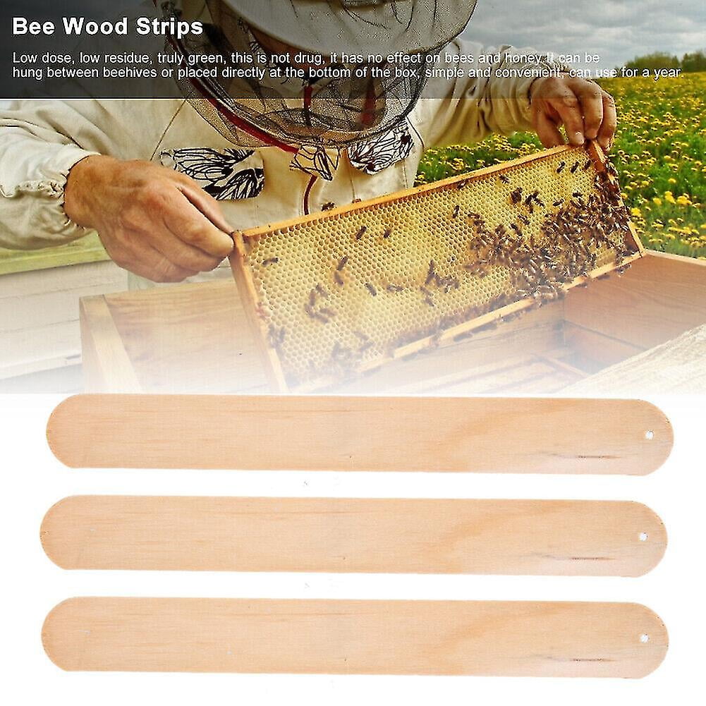 Bee Wax Moth Larva Killer Treatment Tools Wood Strips Beekeeping Pest ...