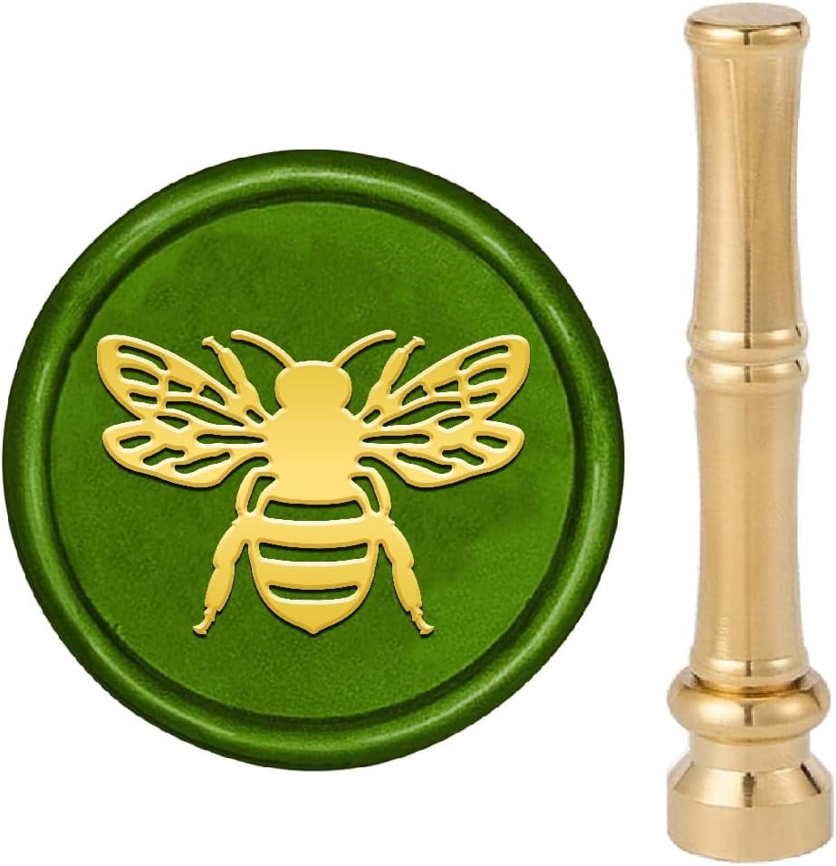Bee Wax Seal Stamp Insects Retro Sealing Wax Stamp 15mm Removable Brass ...
