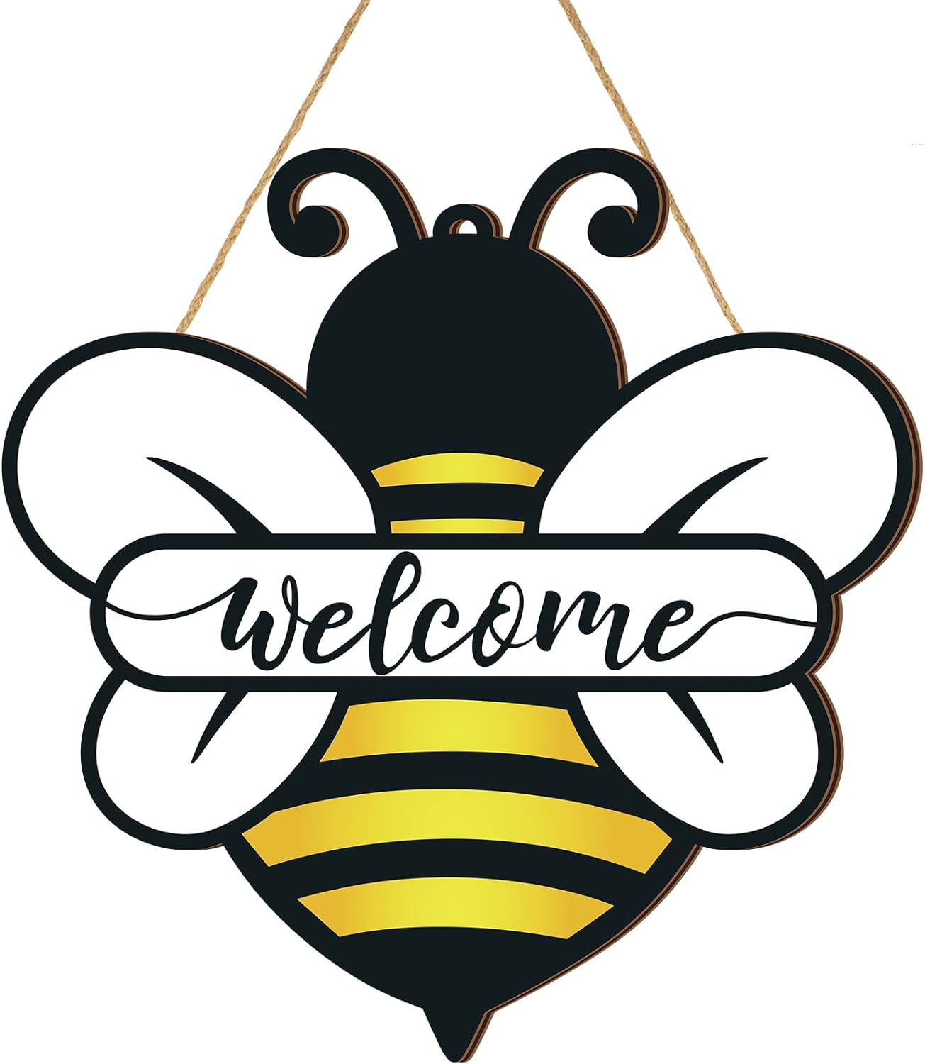Bee Welcome Sign Bee Door Sign Wooden Farmhouse Home Sign Welcome Sign ...