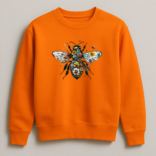 Bee Wildflower Graphic Print Cute Floral Bee Inspired Cozy Style ...