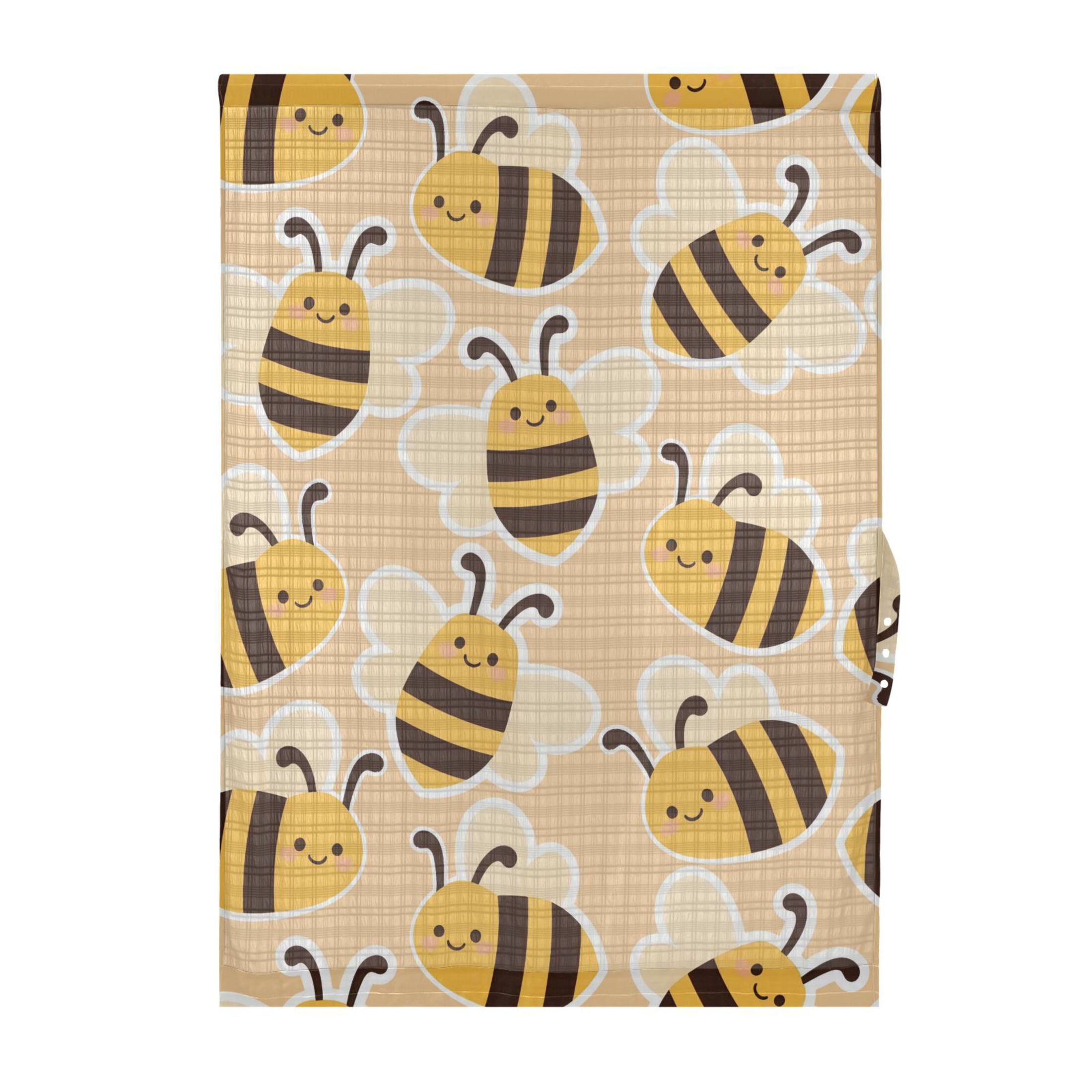 Bee Yellow Door Curtain Sheer Privacy Light Filtering Window Panel 1 ...