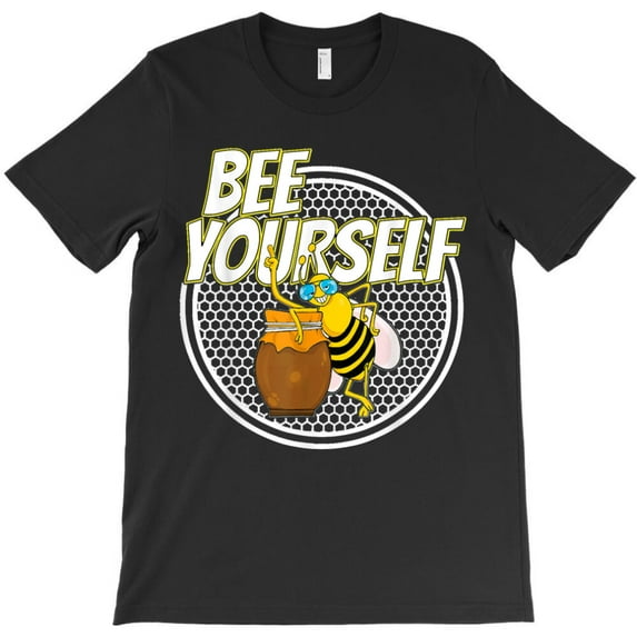 Bee Yourself Apiarists Honey Bee Keeper Cartoon Bee Quote Themed Gift ...