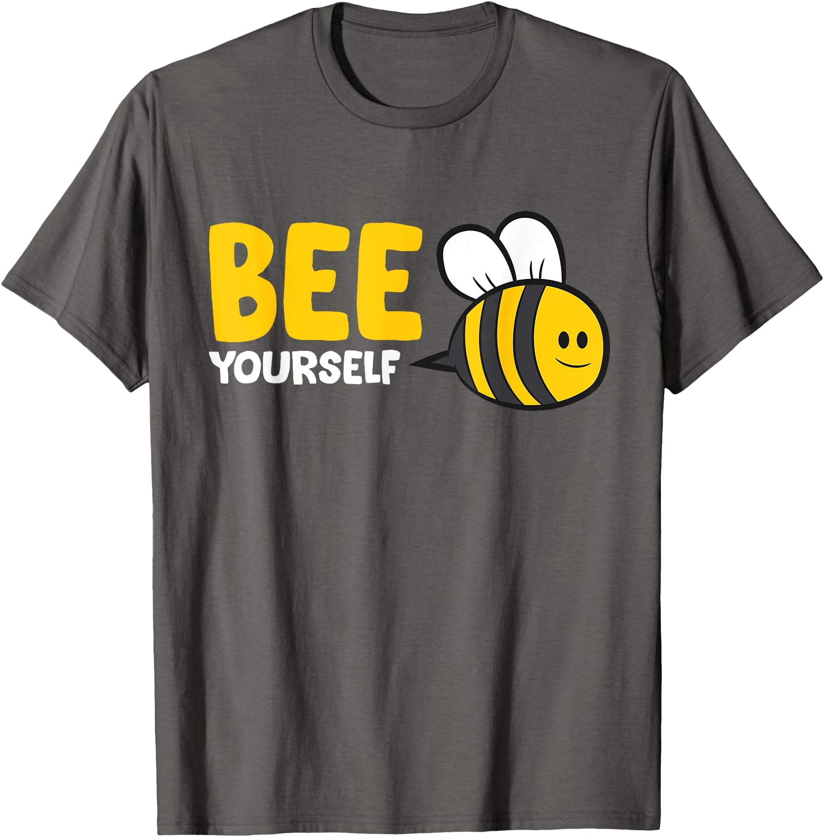 Bee Yourself Cute Kawaii Softstyle T-Shirt for Men Women Kids,Charcoal ...