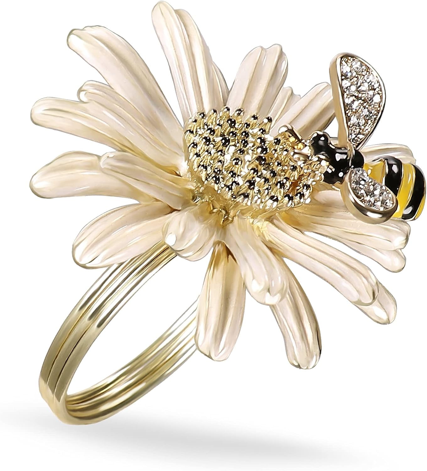 Bee and Flower Napkin Ring Holders Set of 12 for Fall Weddings ...