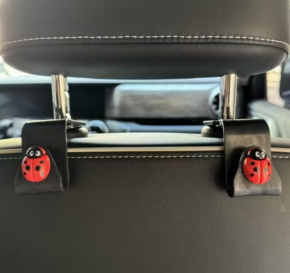Bee and Ladybug Pattern Car Hooks - Durable Resin Insect Series Car ...