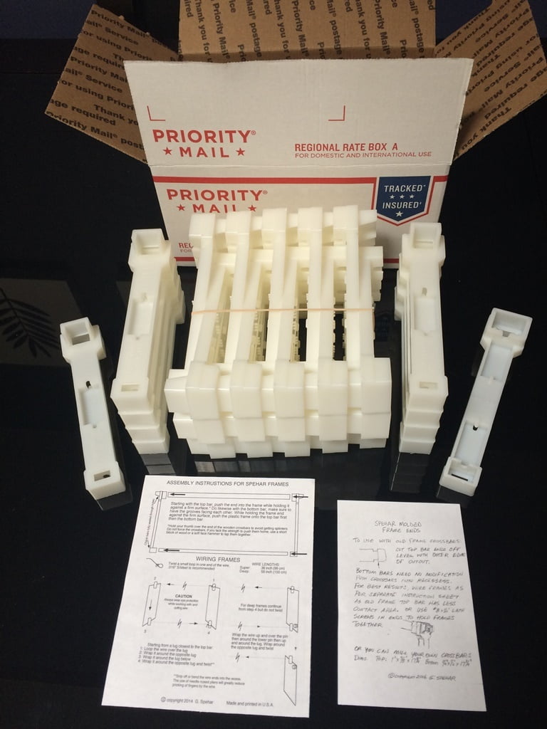 Bee frame plastic ends Medium Super 6 1/4" 40 pc. Made in U.S.A ...