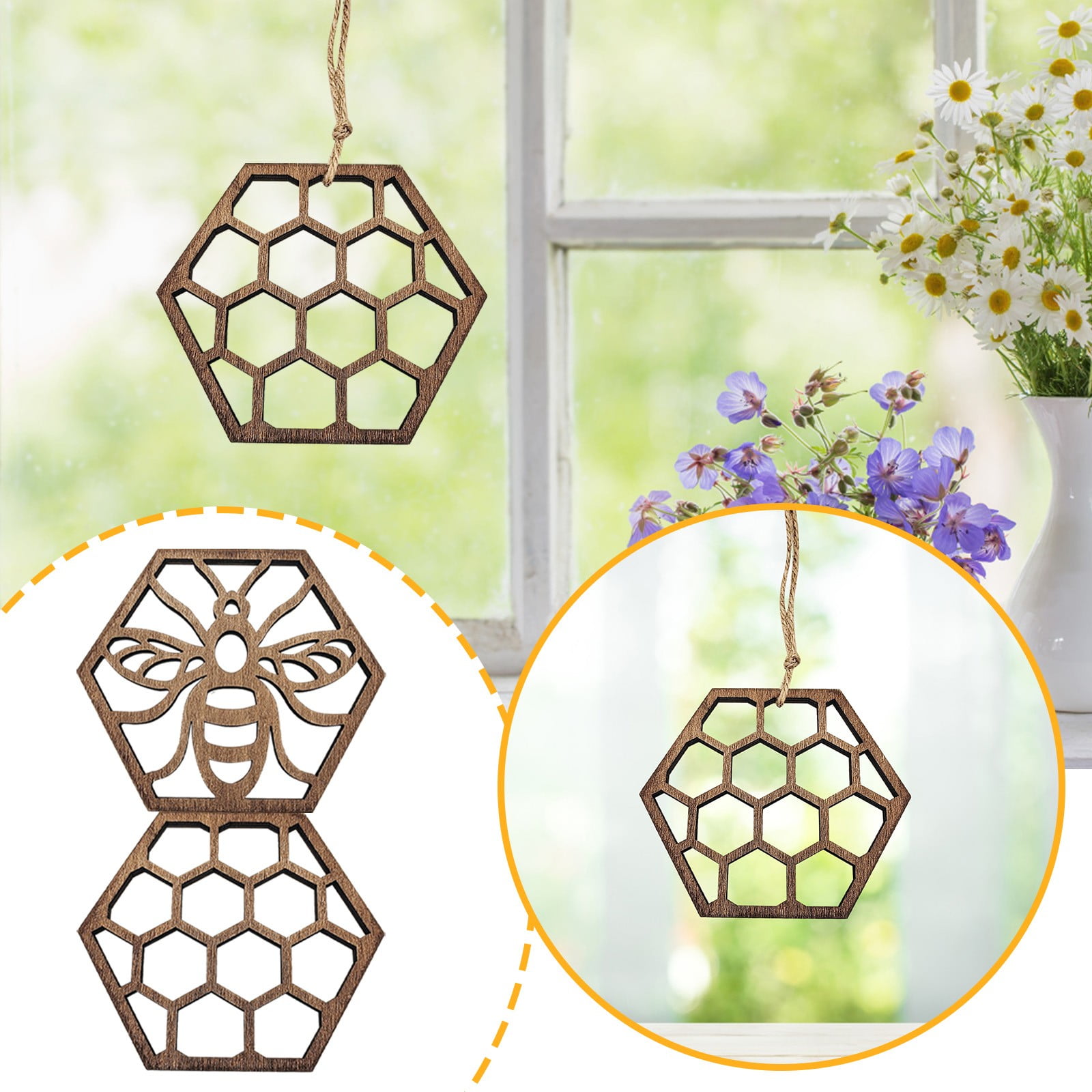Bee ornament display,Creative Honeycomb Decorations Crafts Be Combined ...